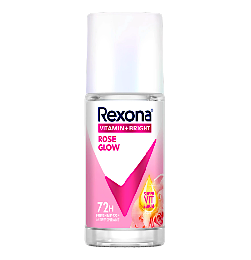 レセナ ビタミン＋ブライト ローズグロー 制汗ロールオン 45ml (Rexona Vitamin + Bright Rose Glow ...